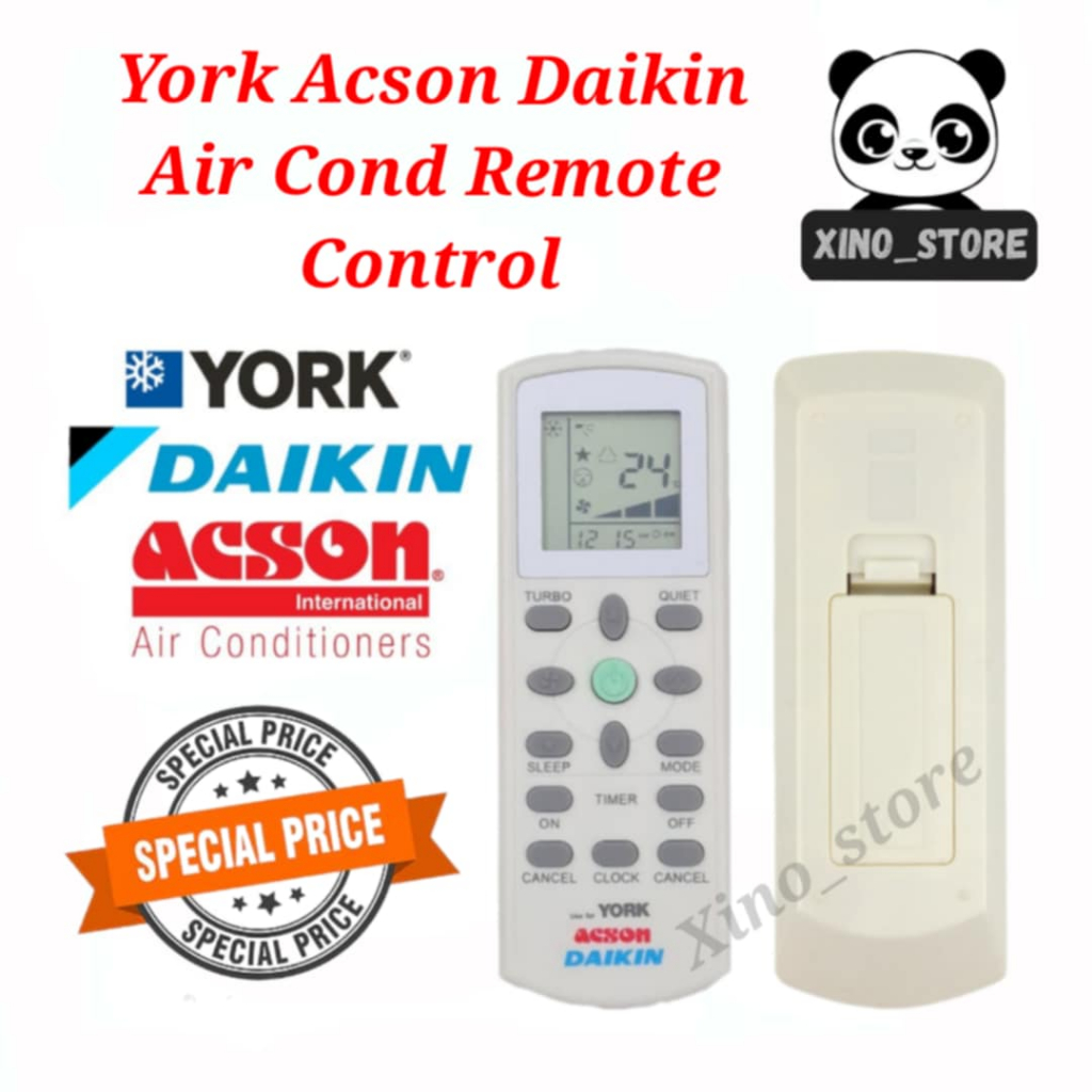 York Daikin Acson Air Cond Remote Control DGS01 York / Daikin / Acson ...