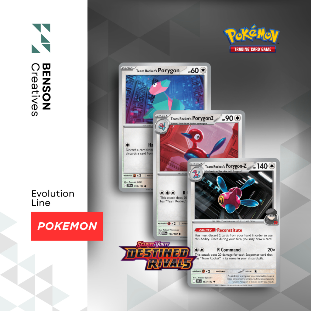 Team Rocket's Porygon, Porygon 2, Porygon Z (Evolution Line) [Destined Rivals] Pokémon TCG ...