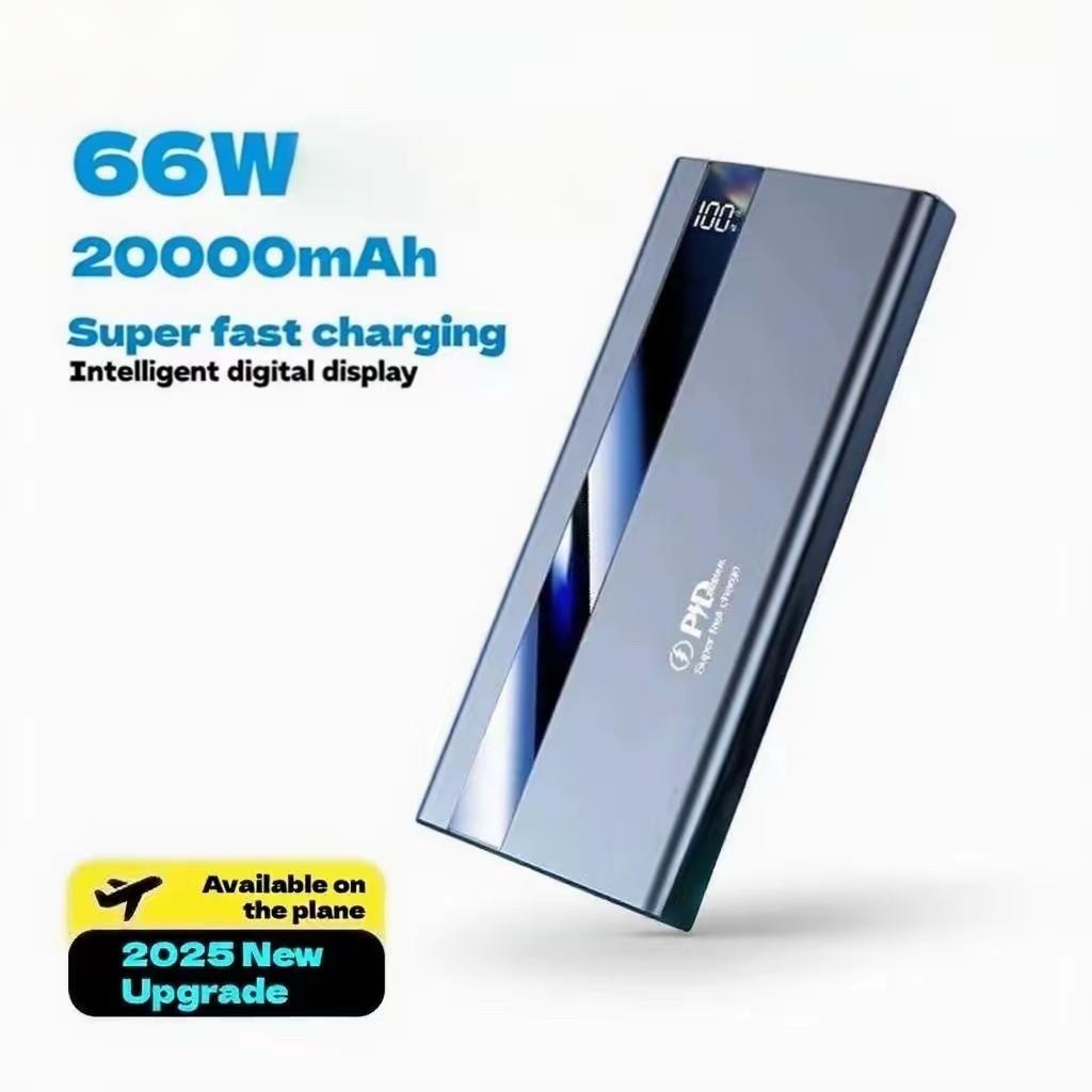 66W powerbank 20000mah fast charging original power bank USB type-c 3.0 ...