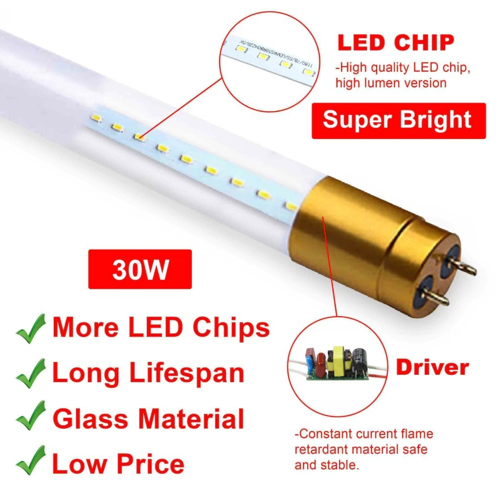 (Sirim) T8 LED Light Tube 32W 36W 50W 4FT Wall Ceiling Light Extra ...