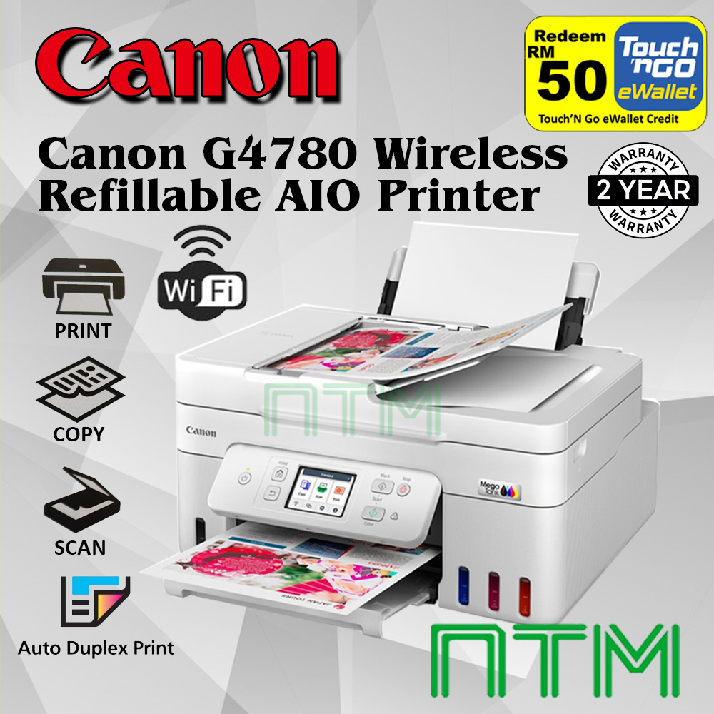 CANON PIXMA Ink Efficient G4780 Multifunction Refillable Ink Tank ...