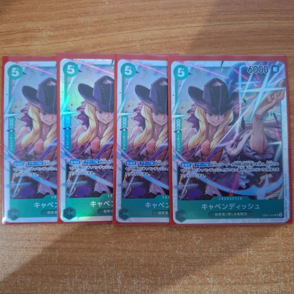 One Piece Card Game EB01-012 Cavendish SR (Set of 4) | Shopee Malaysia