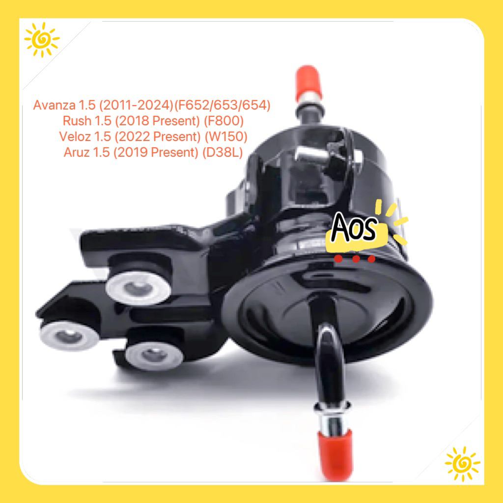 [AOS] TOYOTA FUEL FILTER PETROL [STEEL QUALITY] AVANZA 1.5 | RUSH F800 ...