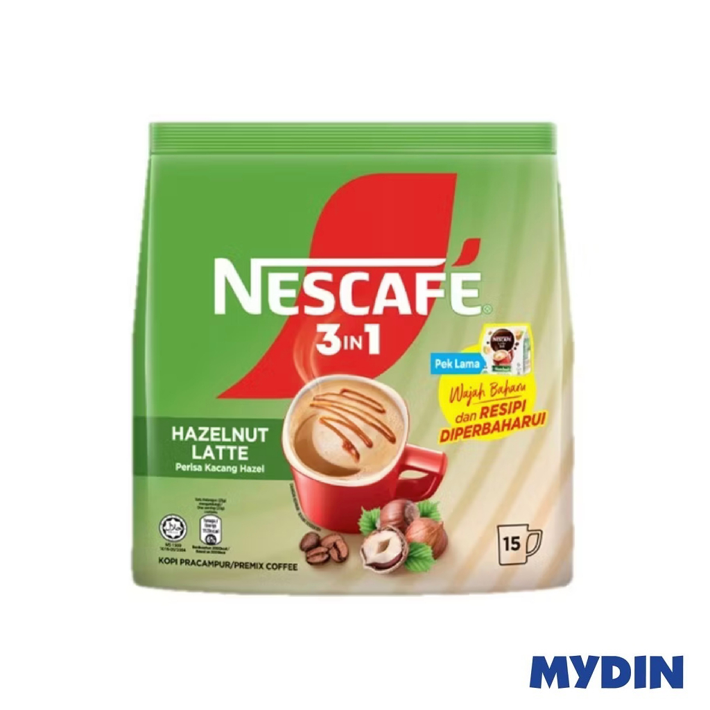 Nescafe 3 in 1 Hazelnut Latte (15's x 23g) | Shopee Malaysia