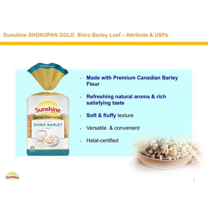 Sunshine Roti Susu Hokkaido Milk Bread 300g/Assorted Cream Bread 50gm ...