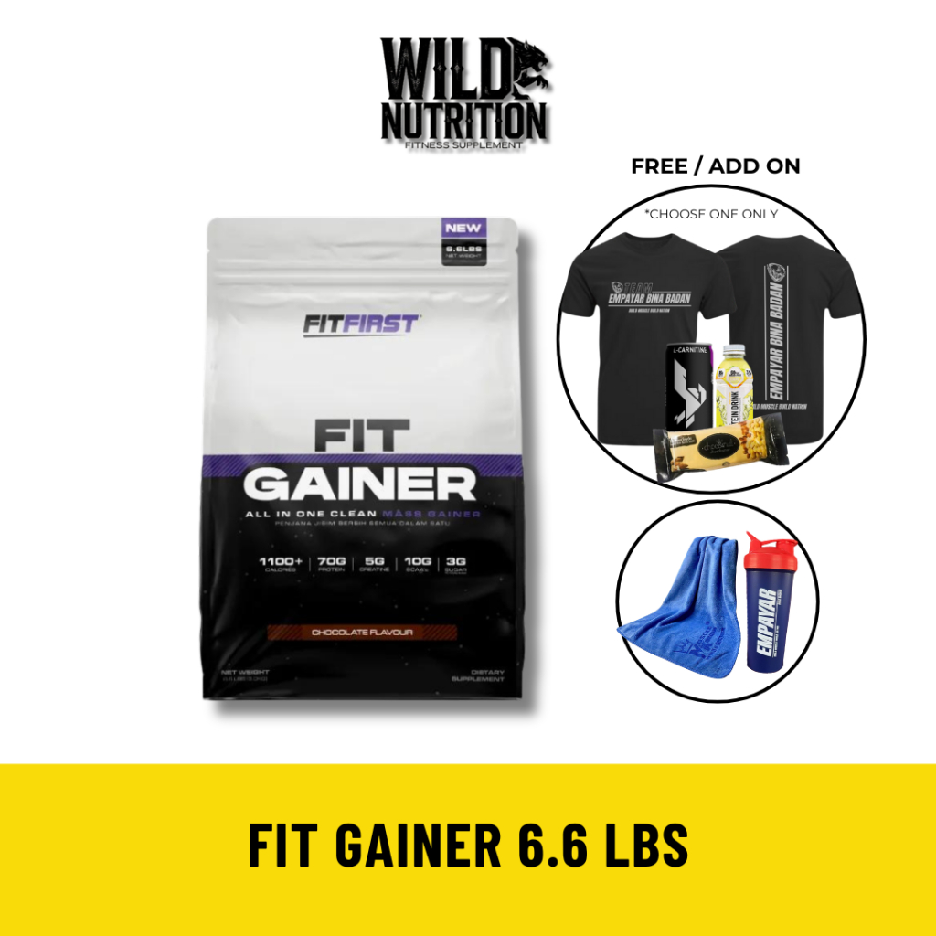 FIT FIRST MASS GAINER (3kg)Mass gainer+Menaikkan Otot/Berat+Bina Otot ...