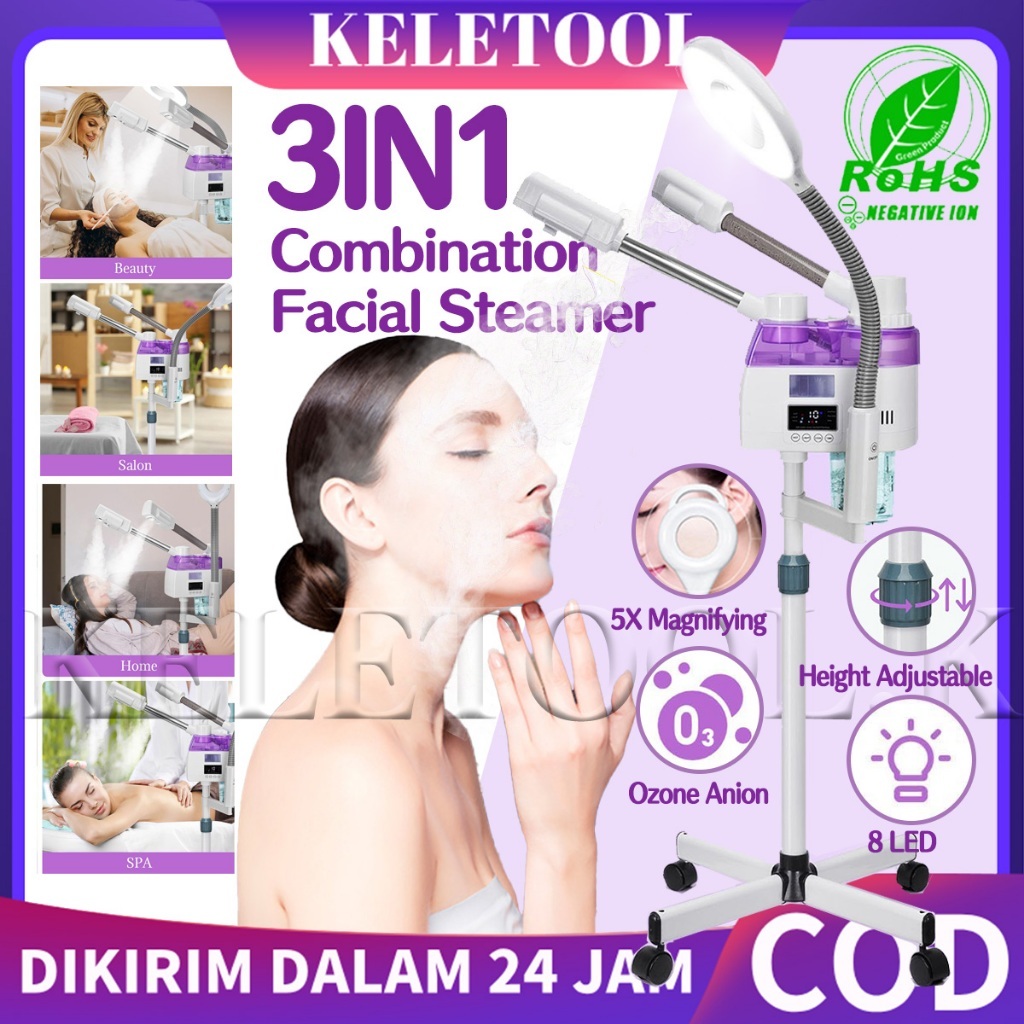 🔥Ready stock🔥Hydrating Hot Cold Spray Machine Facial Steamer Home Spa ...