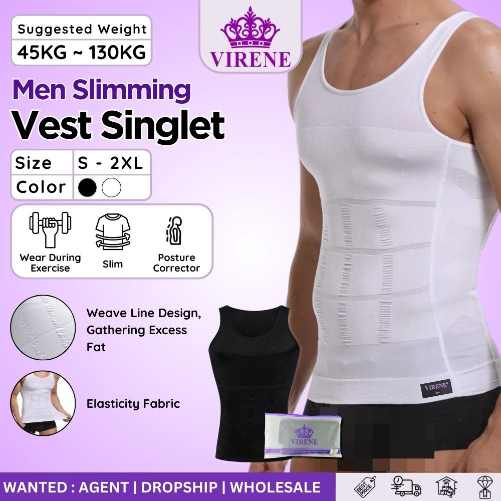 Men Singet Slimming Singlet Body Shape Wear Men Slimming Vest Singlet ...
