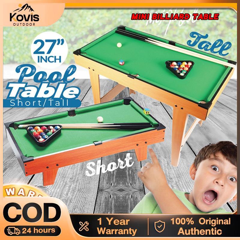 【Kovis】Mini billiard Table for Kids wooden with tall feet pool table ...
