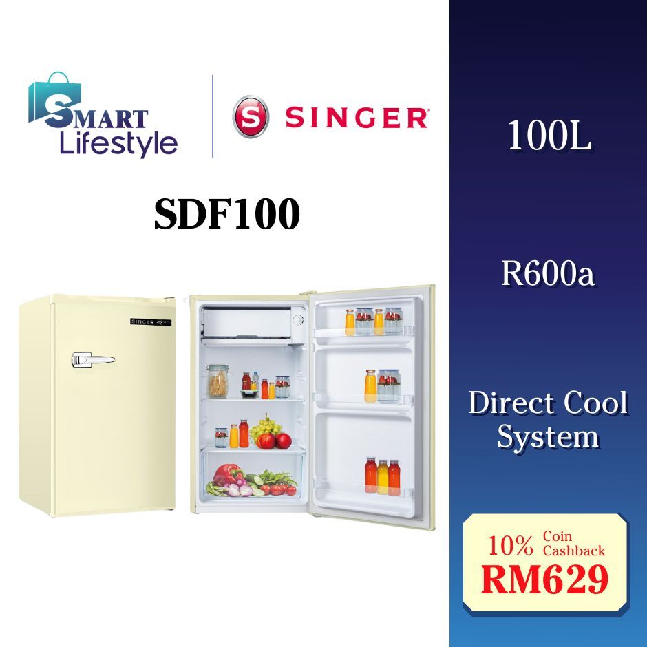 SINGER Retro Refrigerator SDF100 (100L) | Shopee Malaysia