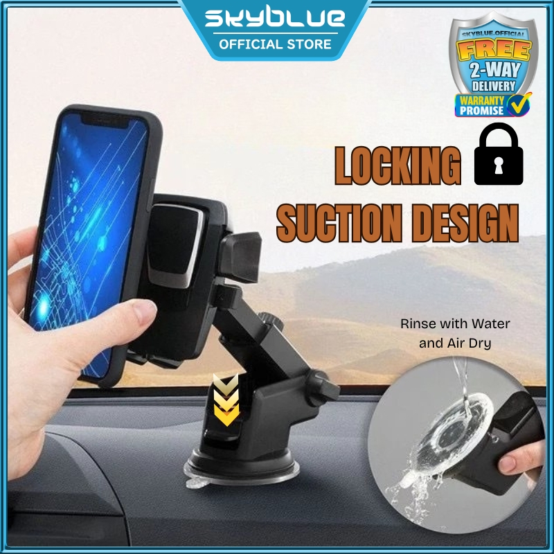 Universal 360° Long Neck Car Mount Phone Holder Mobile Phone Stand with Silicon Sucker (With ...