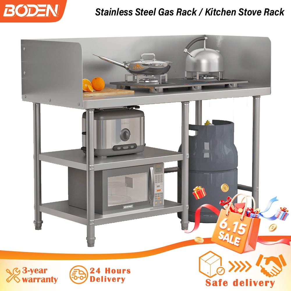 Stainless Steel Gas Rack / Kitchen Stove Rack / 2/3 Tier Multipurpose ...
