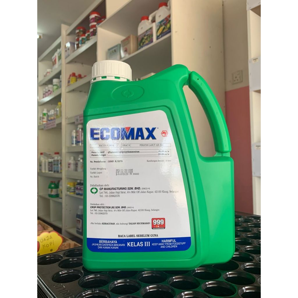 Ecomax 1L /4L Glyphosate Isopropylammonium 41.0% w/w | Shopee Malaysia