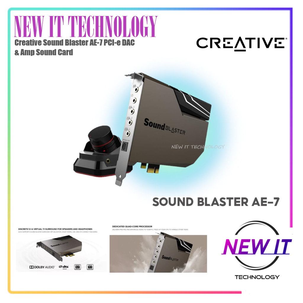 Creative Sound Blaster AE-7 PCI-e DAC & Amp Sound Card | Shopee Malaysia