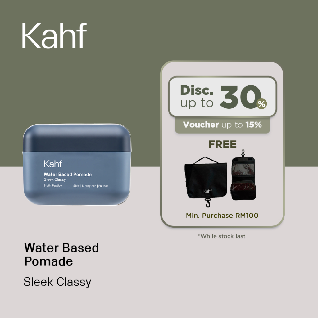 New! Kahf Sleek Classy Water Based Pomade 70 g | Shopee Malaysia