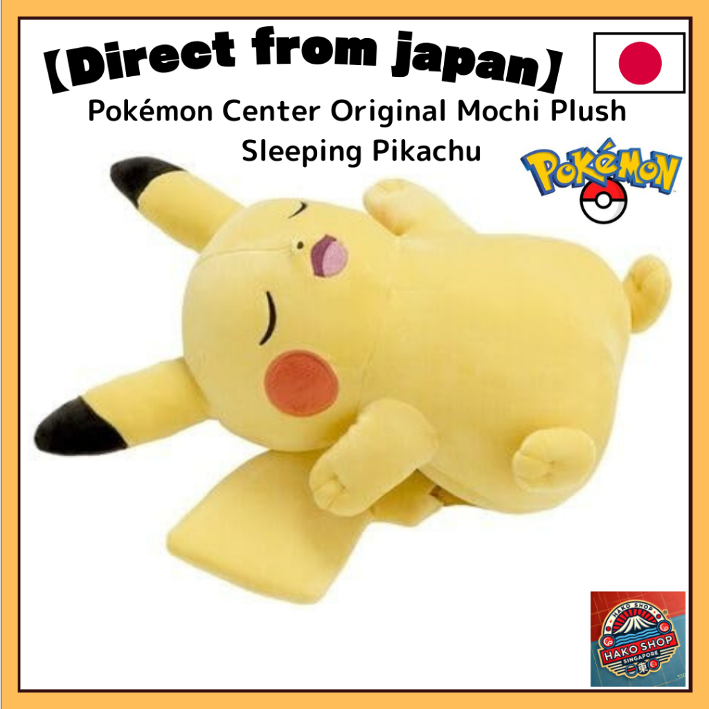 Pokémon Center Original Mochi Plush - Sleeping Pikachu | Shopee Malaysia