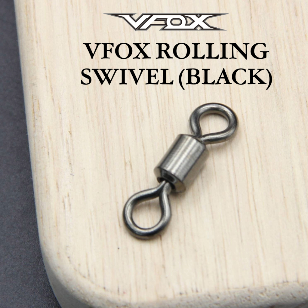 VFOX ROLLING SWIVEL (BLACK) -Fishing Tackle Pencegah Tali Berbelit High ...