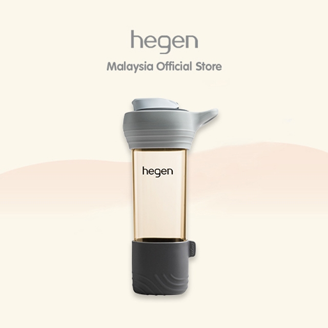 Hegen PCTO™ 450ml/15oz Lifestyle Bottle PPSU Slate Grey with Loop and ...