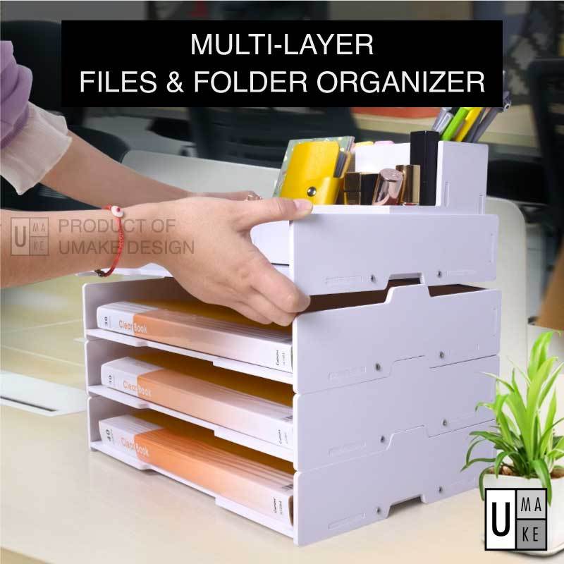 UMAKE Multiple layers paper tray A4 paper tray organizer office paper ...