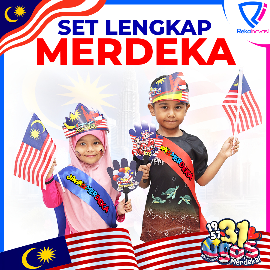 Hiasan Merdeka Set Aksesori Merdeka 2025 Tanjak Tiara Selempang Handfan ...