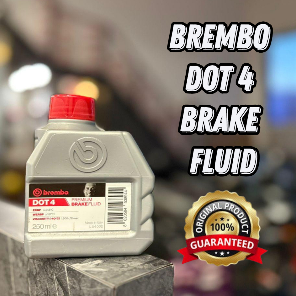 BREMBO BRAKE FLUID DOT 4 / BRAKE OIL 250ML MINYAK BRAKE MADE IN ITALY ...