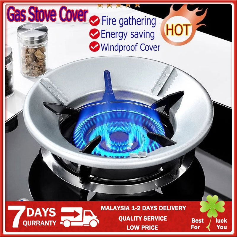 🔥Universal 8 Holes Stainless Iron Gas Stove Fire Wind Proof Energy ...