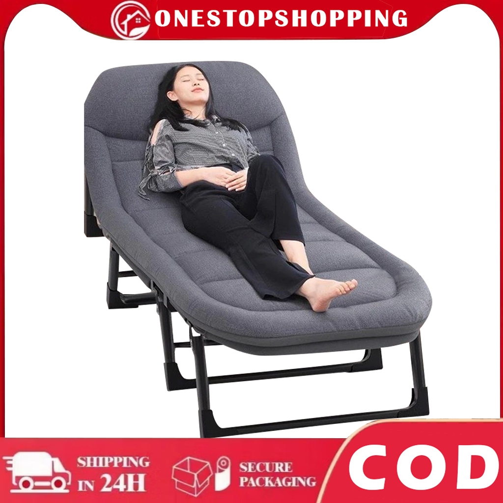 Folding Bed Premium Foldable Lazy Chair Folding Lazy Couch With Cotton ...