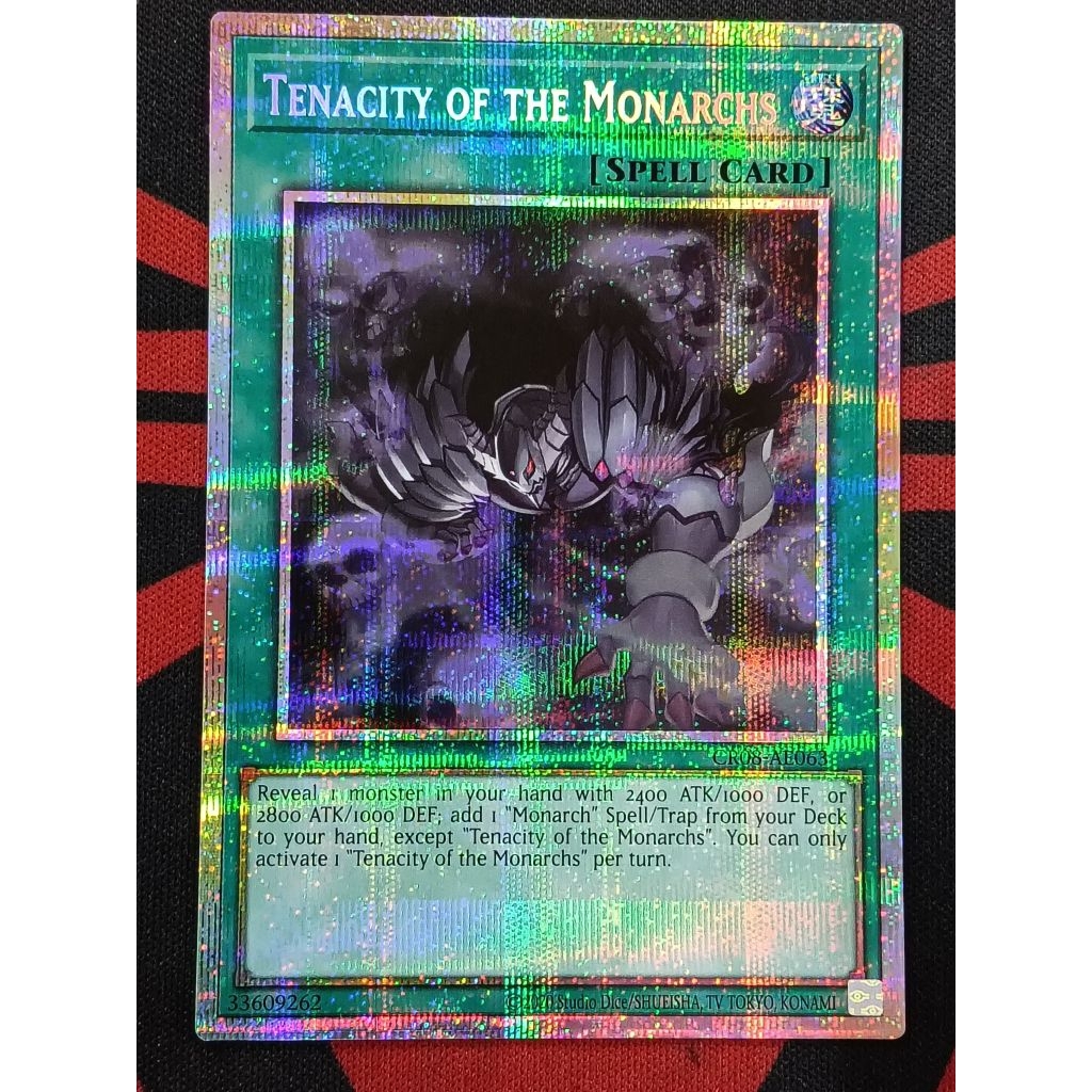 YUGIOH KONAMI CR08-AE063 DUAD-JPS18 Tenacity of the Monarchs (PSER) | Shopee Malaysia