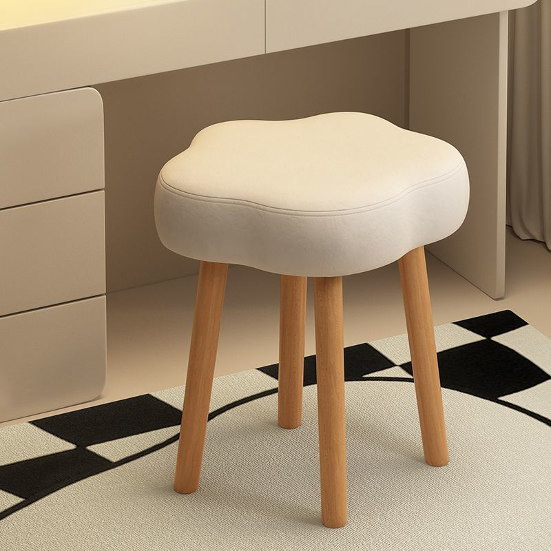 Solid Wood Cloud Low Stool Dressing Table Makeup Stool Stool ...