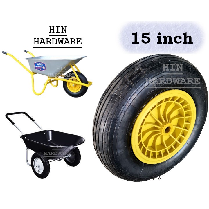 HIN 15 Inch Heavy Duty Wheelbarrow Wheel / Tayar Kereta Sorong Besar ...