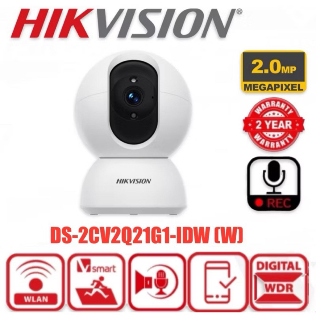 HIKVISION 2MP Indoor Audio Fixed PT Network Camera DS-2CV2Q21G1-IDW ...
