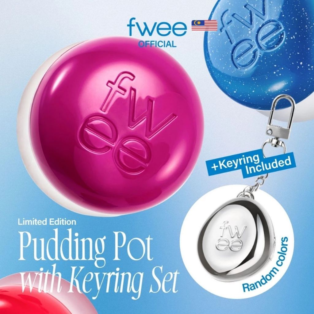 fwee Lip&Cheek Blurry Pudding Pot with Keyring | Shopee Malaysia