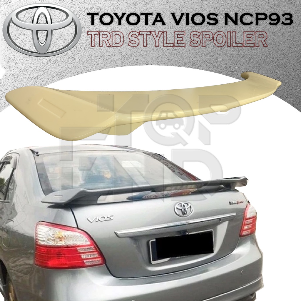 TOYOTA VIOS NCP93 2008-2012 TRD SPORTIVO STYLE SPOILER WITH LAMP ...