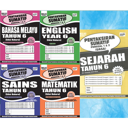 TAHUN 6 ️ Pentaksiran Sumatif Penggal 1 & 2 [UASA] Bahasa Melayu ...