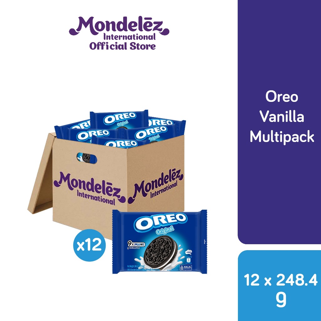 [Carton Deal] Oreo Biscuits Multipack Vanilla/Chocolate/Dark & White ...