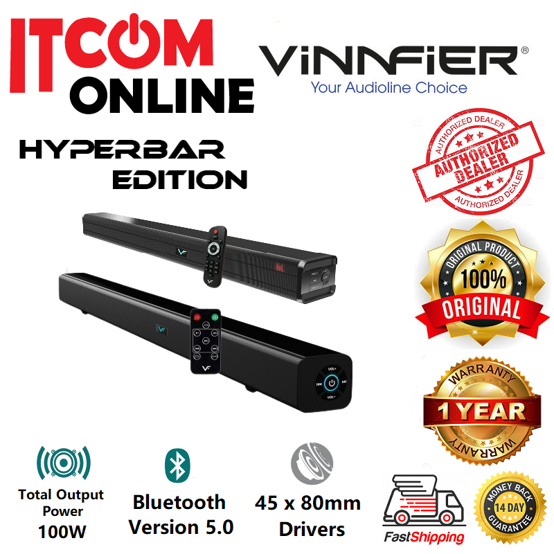 VINNFIER HYPERBAR 1000 2000 BLUETOOTH WIRELESS SOUNDBAR | Shopee Malaysia