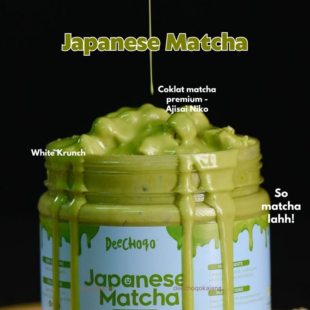 Chocojar Japanese Matcha | Cookies Matcha Latte | Deechoqo Coklat ...
