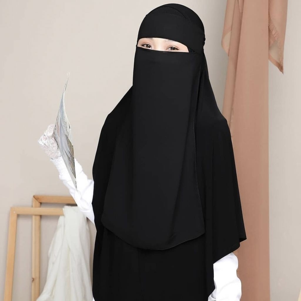 Niqab ninja basic labuh, niqab cadar niqab labuh biasa | Shopee Malaysia