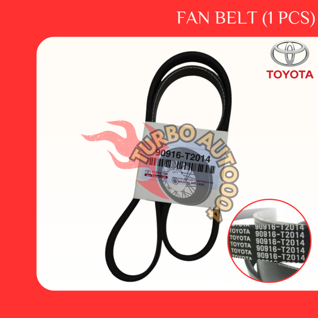 Toyota Fan Belt (90916-T2014) 7PK1930 for Toyota Camry ACV31 ACV30 ...
