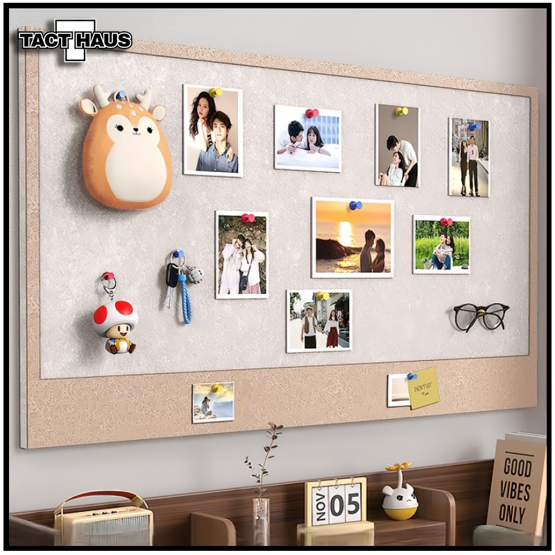 Felt Board Wall Stickers Photo Wall Perforation-Free Message Board Cork ...