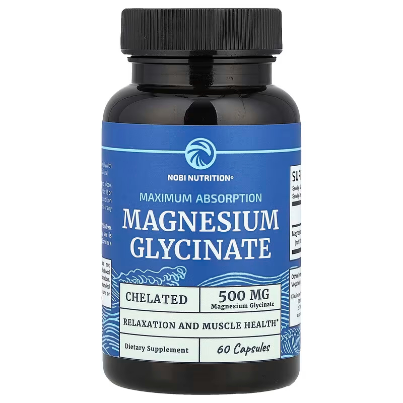Nobi Nutrition, Magnesium Glycinate, 60 / 240 Capsules (250 mg per ...