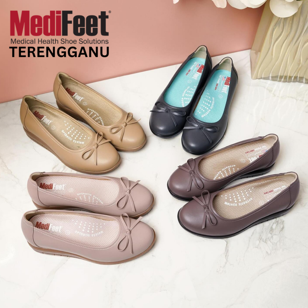 MEDIFEET MW111 WALKABOUT FLEX TWO TONE MEDICAL HEALTH SHOES ( KASUT ...