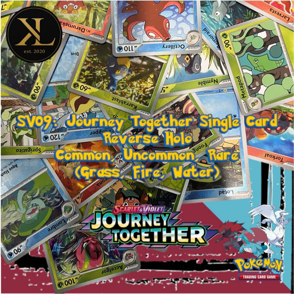 Pokémon TCG: SV9 Journey Together - [RH] Common, Uncommon and Rare (Grass, Fire, Water) | Shopee ...
