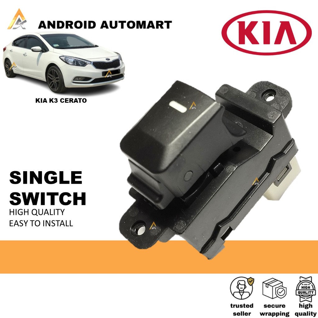 WARRANTY Kia K3 Cerato Power Window Single Switch Sub Passenger Switch ...