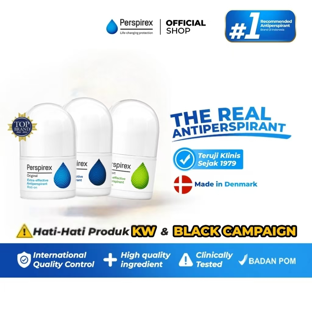 Perspirex Original/Extra Effectiveness-Antiperspirant STRONG Dedorant 20ml [EXTRA FAST SHIPPING ...