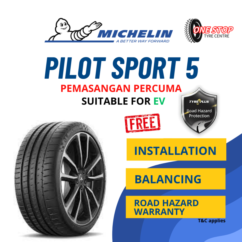Michelin Pilot Sport 5 PS5 Tayar Tyre HRV Civic Accord Altis Camry Mercedes BMW VW Mazda Lexus ...