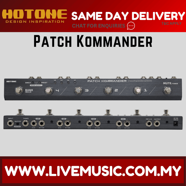 Hotone Patch Kommander 4-Channel Programmable Loop Switcher | Shopee Malaysia