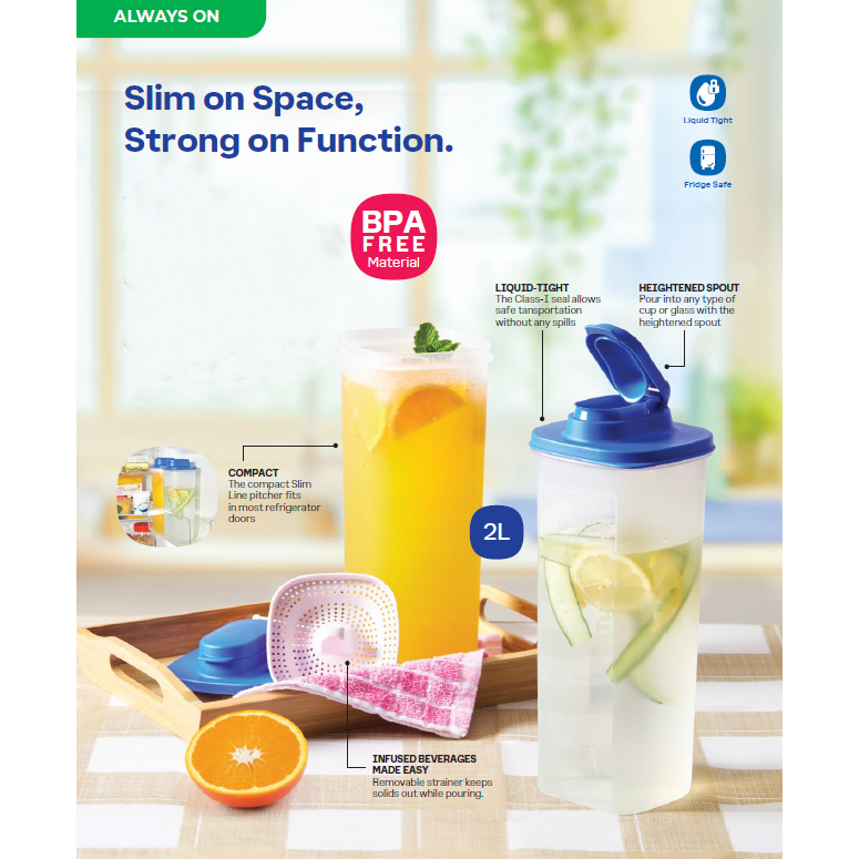 Tupperware Fridge Water Bottle (1) 2.0L OR PWP Cook‘s Maid (1) 180ml ...