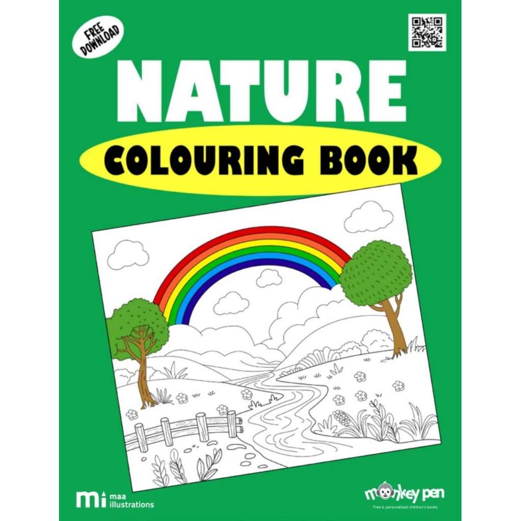 NATURE COLOURING BOOK FOR CHILDREN PDF PRINTABLE SUITABLE USE FOR ...
