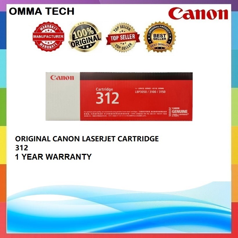 ORIGINAL CANON LASERJET CARTRIDGE 312 LBP3050 LBP3100 LBP3150 | Shopee ...